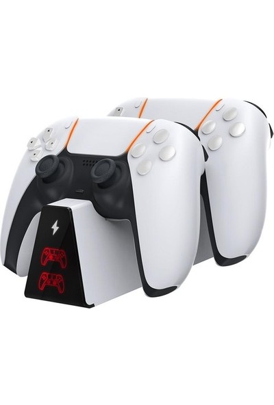 Comse Ps5 Dualsense LED Göstergeli Şarj Istasyonu Comse Ps5 Dualsense LED Göstergeli Şarj Istasyonu