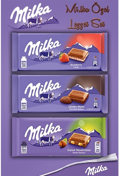 Milka Meyve Dolgulu Set( 3 Adet Tablet Çikolata ) 280 gr Milka Meyve Dolgulu Set( 3 Adet Tablet Çikolata ) 280 gr