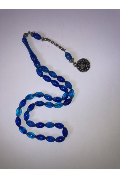 Ziu Arpa Kesim Toz Kehribar Tespih Uzunluk Habbe Dahil 21 cm Habbe Hariç 17 cm