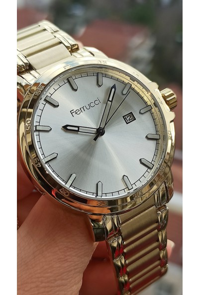 Ferrucci Özel Tasarım Erkek Kol Saati+Bileklik Hediyeli