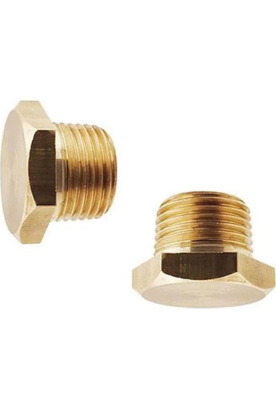 Efk Hırdavat Sarı Pirinç Erkek Kör Tapa 1.1/4'' Efk Hırdavat Sarı Pirinç Erkek Kör Tapa 1.1/4''
