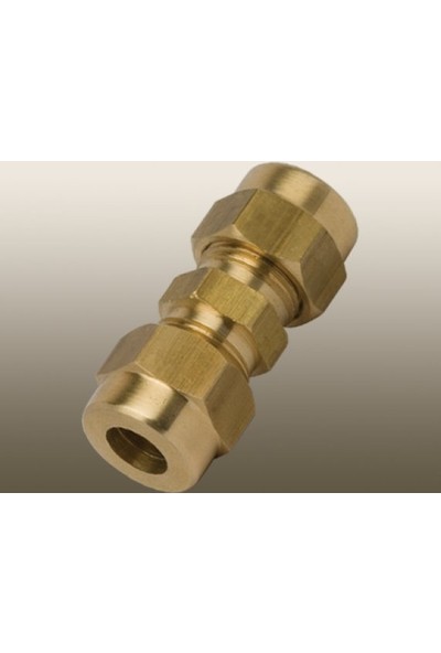 Efk Hırdavat Sarı Pirinç Çift Yüksüklü Nipel 8mm-8mm