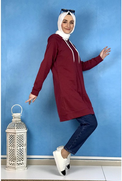 Moda Çizgi Fermuarlı Kap Bordo Moda Çizgi Fermuarlı Kap Bordo