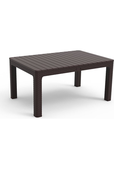 Çavdar Group Violet Balkon Bahçe Plaj Şezlong Rattan Orta Sehpa