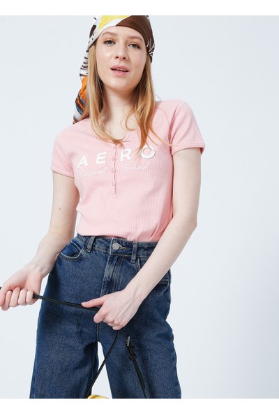 Aeropostale T-Shirt, Xl, Açık Pembe