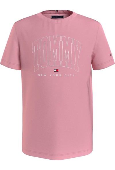 Tommy Hilfiger KB0KB07287TH9 Bisiklet Yaka Normal Kalıp Düz Pembe Erkek Çocuk T-Shirt Tommy Hilfiger KB0KB07287TH9 Bisiklet Yaka Normal Kalıp Düz Pembe Erkek Çocuk T-Shirt