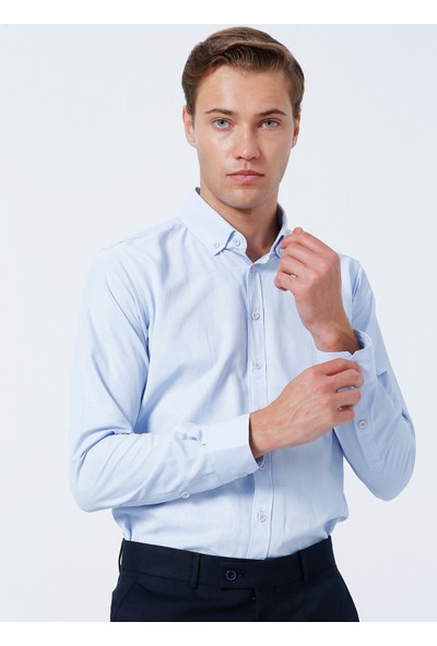 Süvari Gömlek, L, Mavi