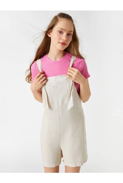 Koton Şort Tulum Cep Detaylı Askılı
