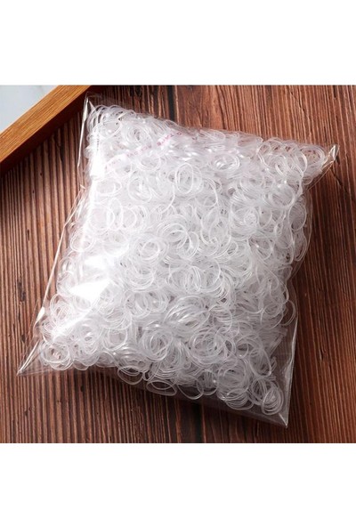 Bahels 1000 Adet Şeffaf Saç Örgü Perma Lastiği Bahels 1000 Adet Şeffaf Saç Örgü Perma Lastiği