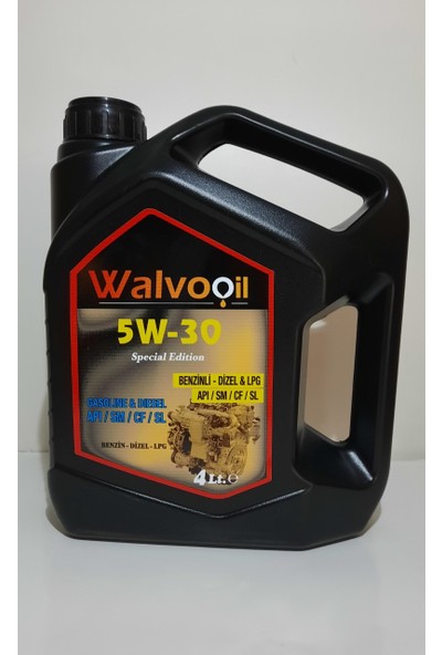 Walvooil 5W30 Motor Yağı 4 Lt