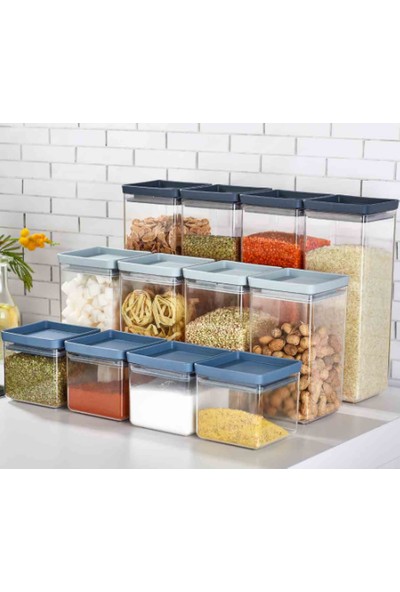 Organizers Vakumlu Kapak Kristal Mika Saklama - Erzak Kutusu Organizers Vakumlu Kapak Kristal Mika Saklama - Erzak Kutusu