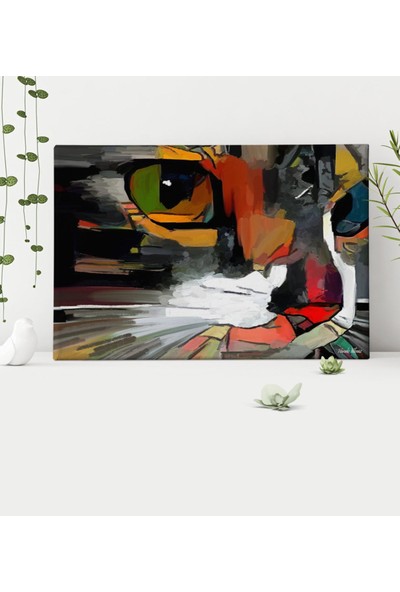 BK Kişiye Özel Soyut Kanvas Tablo (30 x 50 Cm.) 5