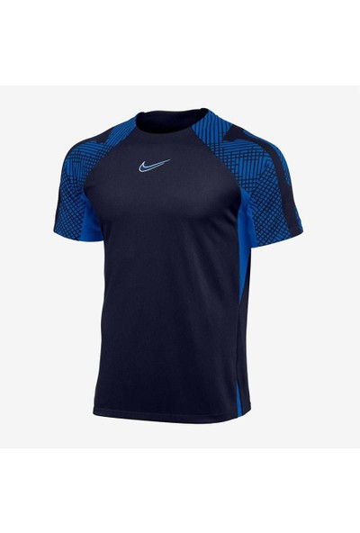 Nike M Nk Df Strk Ss Top K DH8698-451 Lacivert Erkek Antrenman Tişörtü