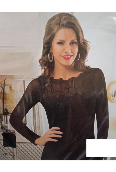 Thulia Uzun Kollu Dantelli Bluz Model 3 Thulia Uzun Kollu Dantelli Bluz Model 3