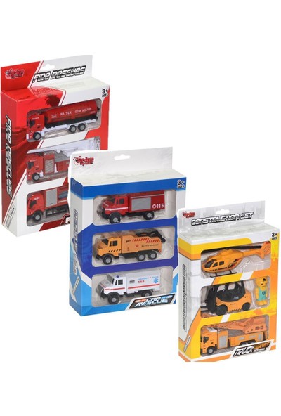 Vardem Oyuncak 1813-3,1814-3KUT.3PCS 1:64 Arclar (Insaat,ıtfaiye) Vardem Oyuncak 1813-3,1814-3KUT.3PCS 1:64 Arclar (Insaat,ıtfaiye)