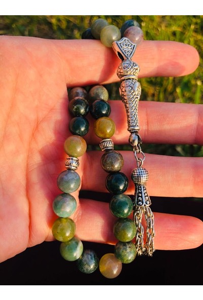 KKB Hint Akiği Doğal Taş Tesbih KKB Hint Akiği Doğal Taş Tesbih