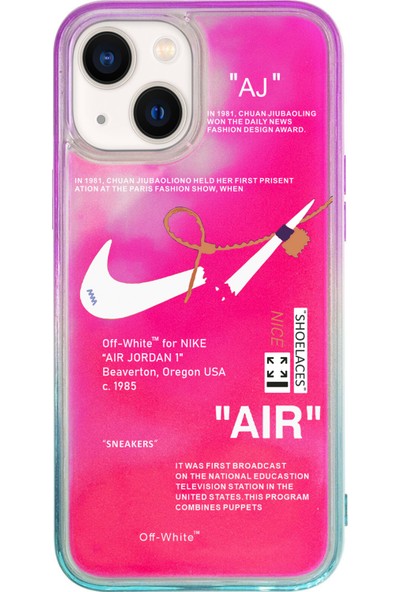 Caseland iPhone 13 Uyumlu Neon Pembe Sulu Air Desenli Telefon Kılıfı Caseland iPhone 13 Uyumlu Neon Pembe Sulu Air Desenli Telefon Kılıfı