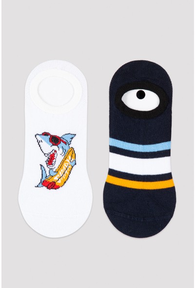 Penti Çok Renkli Skate Shark 2li Suba Çorap