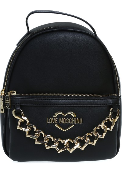 Love Moschino Suni Deri Siyah Kadın Sırt Çantası JC4194PP1E