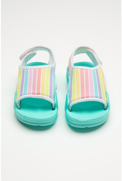 Penti Çok Renkli Kız Çocuk Colorful Stripe Terlik Penti Çok Renkli Kız Çocuk Colorful Stripe Terlik