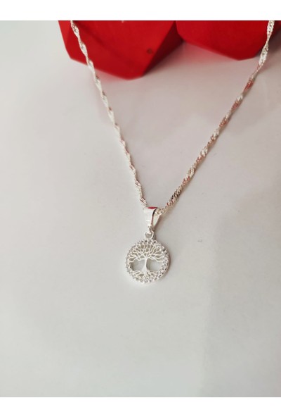 ZYC Yaşam Ağacı Kadın Gümüş Kolye