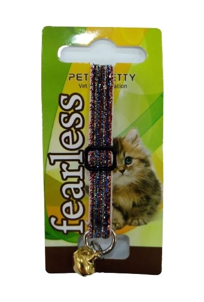 Pet Pretty Fearless Simli Kedi Boyun Tasması Zilli Pet Pretty Fearless Simli Kedi Boyun Tasması Zilli