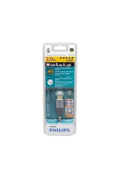 Philips 4K Premium Smart HDMI Kablo (3m)