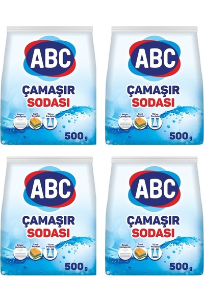 Abc Çamaşır Sodası 4 x 500 gr