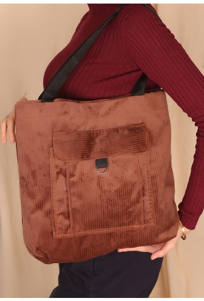 Night Hawk Trau Kahverengi Kadife Çanta Night Hawk Trau Kahverengi Kadife Çanta