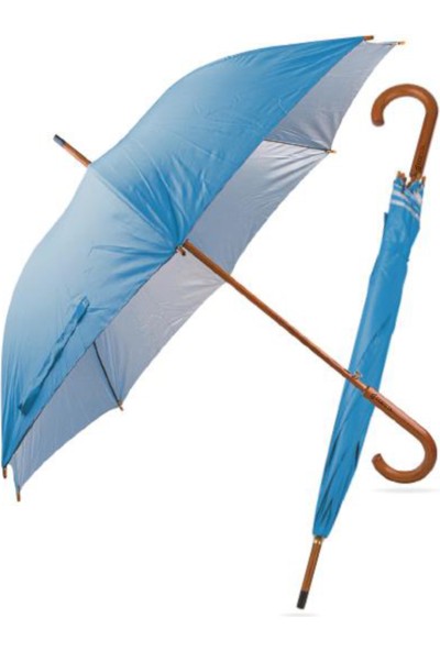 EGESTA Ahşap Saplı Baston 8 Panelli Renkli Şemsiye