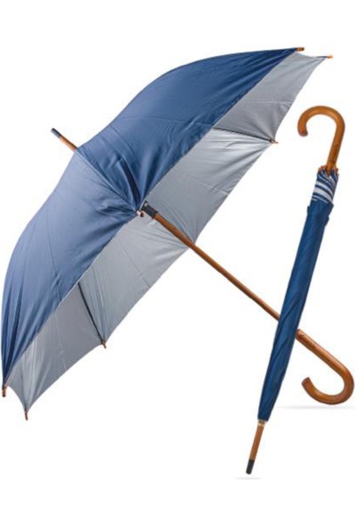 EGESTA Ahşap Saplı Baston 8 Panelli Renkli Şemsiye