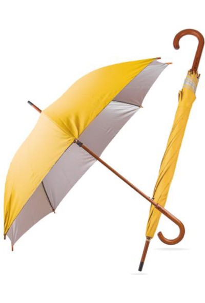 EGESTA Ahşap Saplı Baston 8 Panelli Renkli Şemsiye