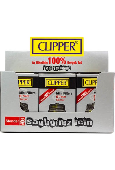 Clipper Slender Ağızlık Filtre 30LU 12 Paket 360 Adet Clipper Slender Ağızlık Filtre 30LU 12 Paket 360 Adet