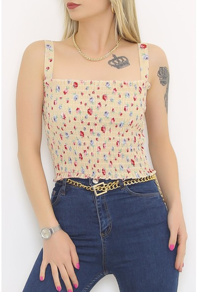 Hepsi Yeni Moda Askılı Büstiyer Bejçiçekli Hepsi Yeni Moda Askılı Büstiyer Bejçiçekli