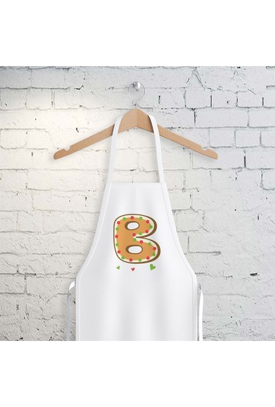E-Hediyeci B Harfi Tasarımlı Mutfak Önlüğü E-Hediyeci B Harfi Tasarımlı Mutfak Önlüğü