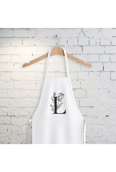 E-Hediyeci L Harfi Tasarımlı Mutfak Önlüğü E-Hediyeci L Harfi Tasarımlı Mutfak Önlüğü