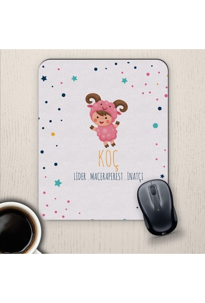 Koç Burçlarına Özel Sevimli Mouse Pad