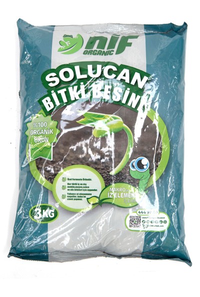 Nif Solucan Organik Bitki Besini, Gübresi - 3kg Nif Solucan Organik Bitki Besini, Gübresi - 3kg