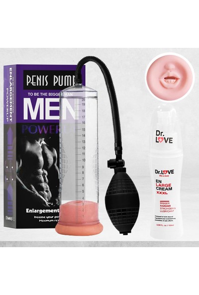Drlove Blue Man Pratik Prof. Penis Pompası + Oral Başlık Drlove Blue Man Pratik Prof. Penis Pompası + Oral Başlık