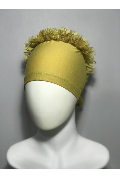 Dantelli Fırfırlı Bone Premium