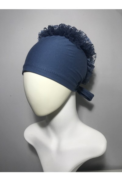 Zamir Dantelli Fırfırlı Bone Premium