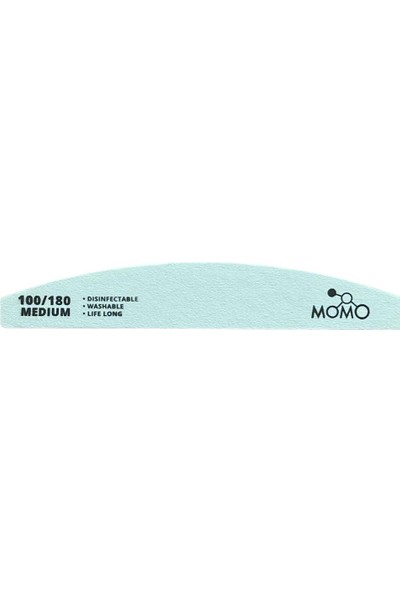 Momo Professional Profesyonel Kağıt Törpü 100/180 (Orta) Yarım Ay Beyaz 18 cm Protez Tırnak Için Momo Professional Profesyonel Kağıt Törpü 100/180 (Orta) Yarım Ay Beyaz 18 cm Protez Tırnak Için