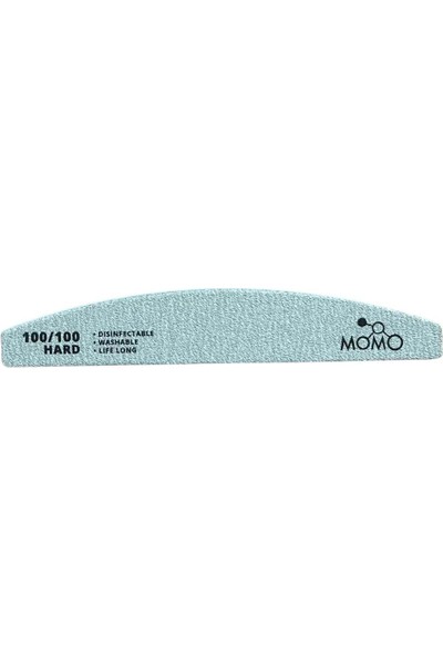 Momo Professional Profesyonel Kağıt Törpü 100/100 (Sert) Yarım Ay Gri 18 cm Protez Tırnak Için Momo Professional Profesyonel Kağıt Törpü 100/100 (Sert) Yarım Ay Gri 18 cm Protez Tırnak Için