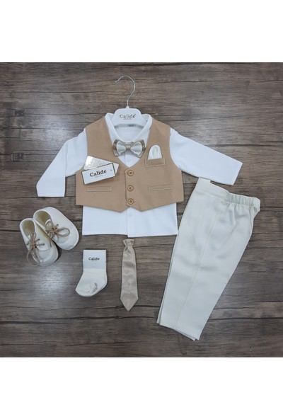 Calide Calide Baby&Kids Erkek Bebek Kravat-Papyonlu Mevlüt Takımı