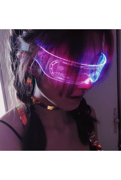 Sanmusen Parlama LED Işıklı Işıklı Gözlükler (Yurt Dışından)