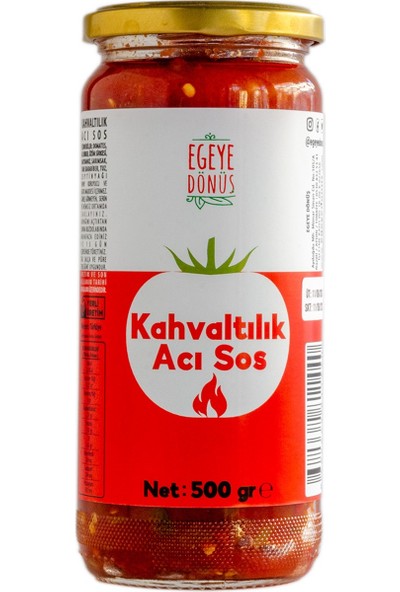 Egeye Dönüş Ev Yapımı Yemek Için Hazır Kahvaltılık Acı Sos Cam Kavanoz - 500 Gr.(Geleneksel Yöntemlerle Üretilmiştir.koruyucu Içermez) Egeye Dönüş Ev Yapımı Yemek Için Hazır Kahvaltılık Acı Sos Cam Kavanoz - 500 Gr.(Geleneksel Yöntemlerle Üretilmiştir.koruyucu Içermez)
