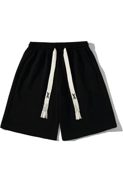 Hausen 3xl Siyah Elastik Spor Şort - Siyah (Yurt Dışından)