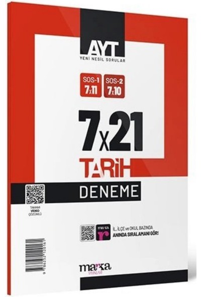 Marka Yayınları AYT Tarih 7X21 Deneme