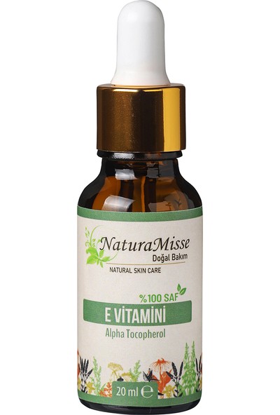 NaturaMisse E Vitamini Yağı 20 ml Nemlendirici- Yaşlanma Karşıtı