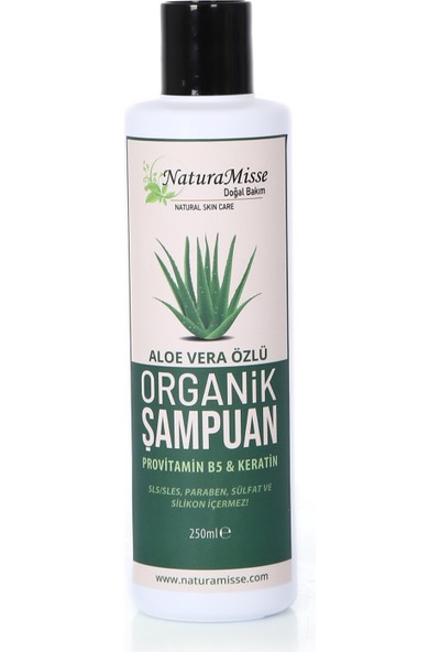 NaturaMisse Aloevera Özlü&keratinli Doğal Şampuan 250 ml (B5 Ilaveli) Dökülmeye Karşı Güçlü Saçlar NaturaMisse Aloevera Özlü&keratinli Doğal Şampuan 250 ml (B5 Ilaveli) Dökülmeye Karşı Güçlü Saçlar